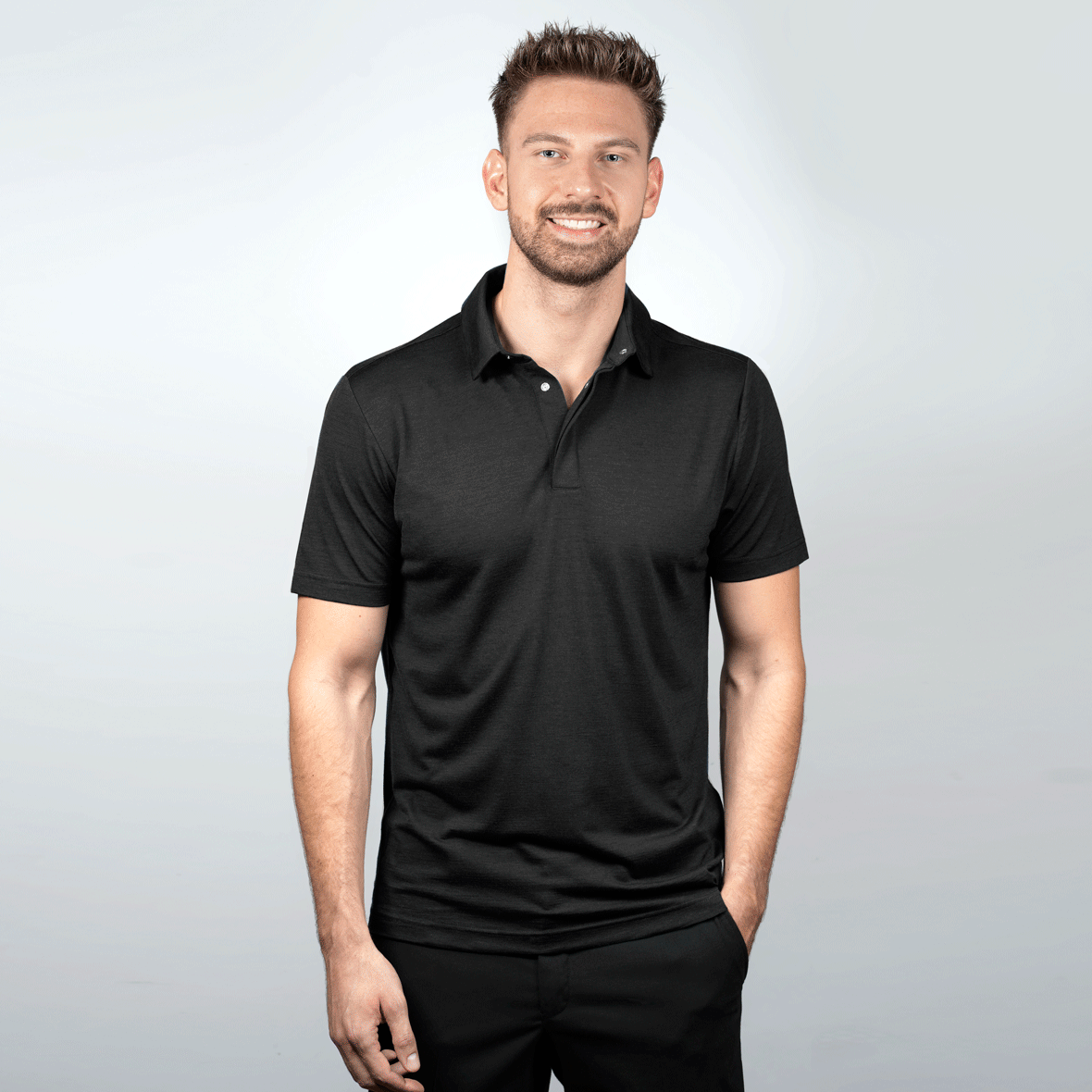 Pure Merino Poloshirt - 100% Merinowolle - hergestellt in Europa – Nexural